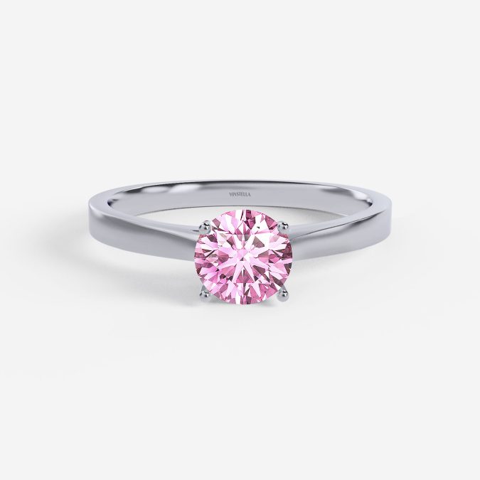 Love's Sparkle Pink Diamond Engagement Ring - Vinstella Jewellery